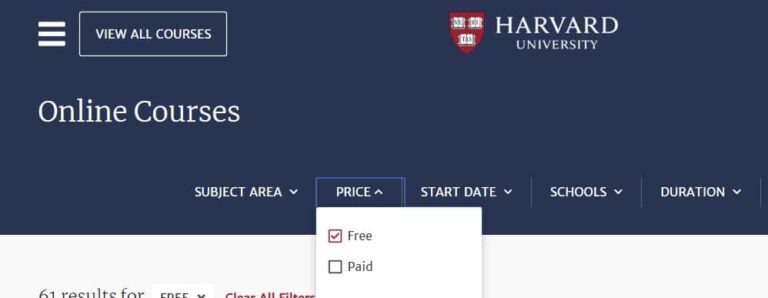 Harvard University Free Online Courses 2020 (405 Courses)